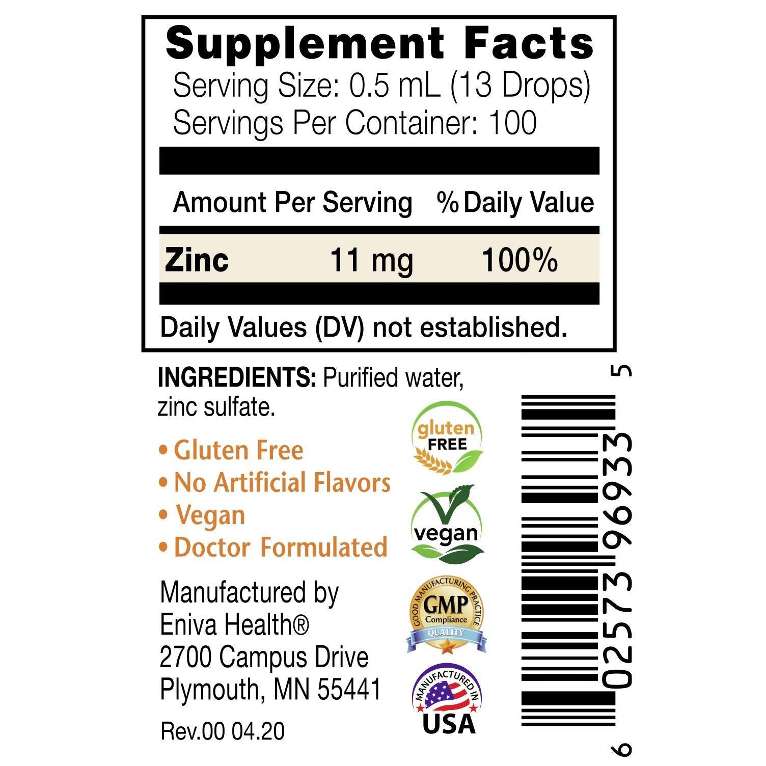 high potency zinc for health
