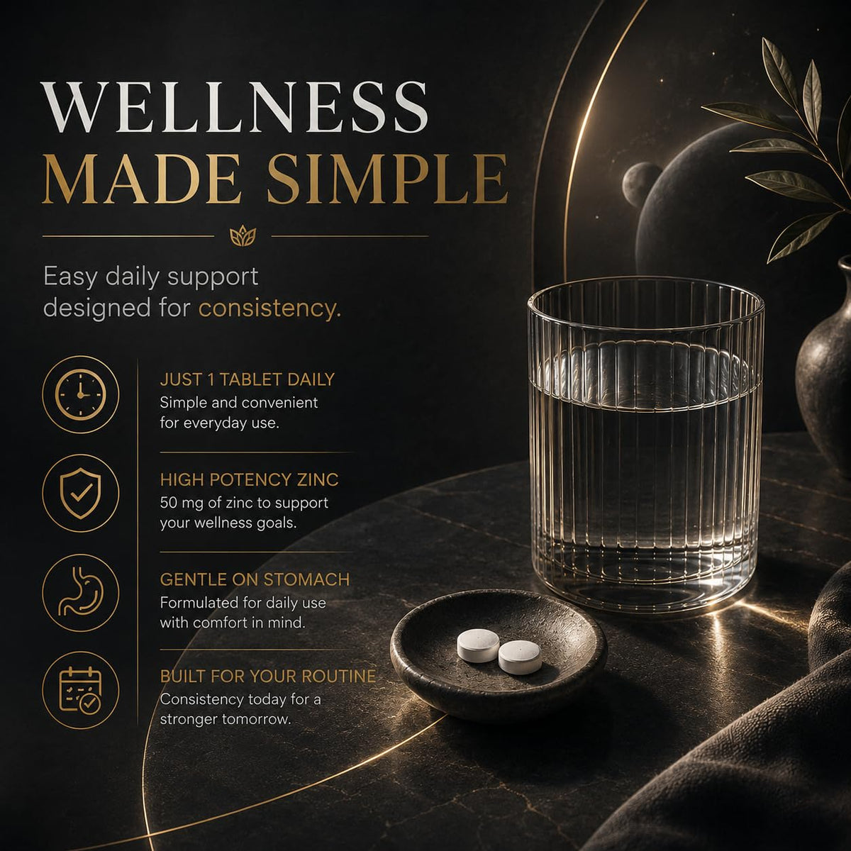 High potency zinc for vitality