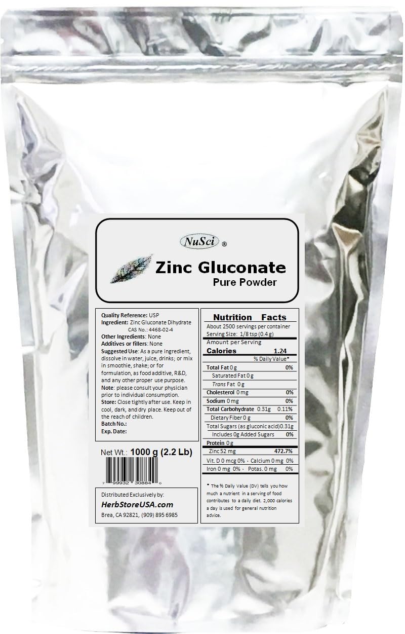 high potency zinc gluconate supplement
