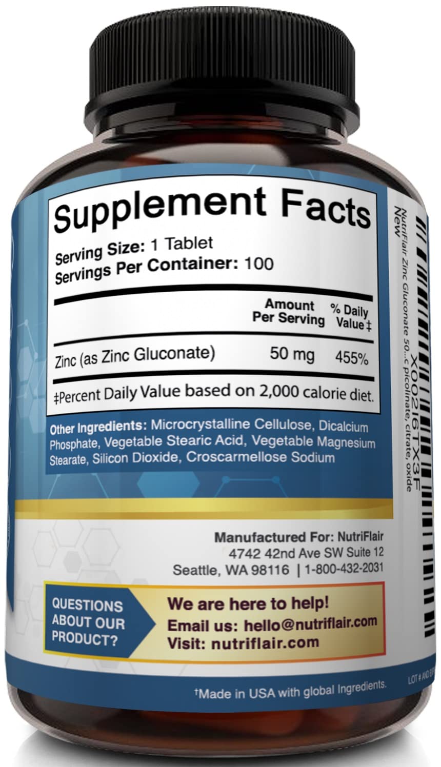 High potency zinc lozenges for absorption