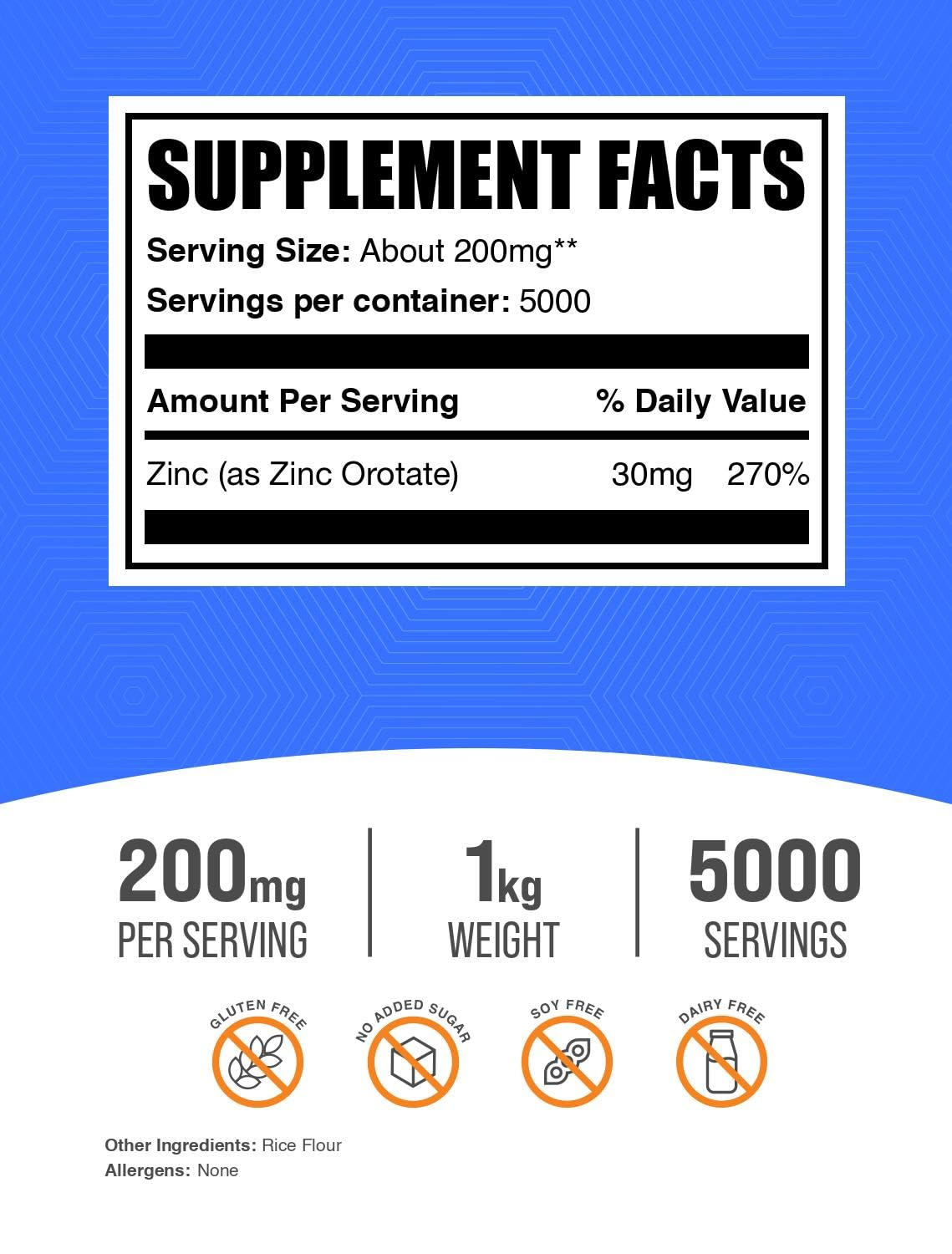 high potency zinc orotate supplement