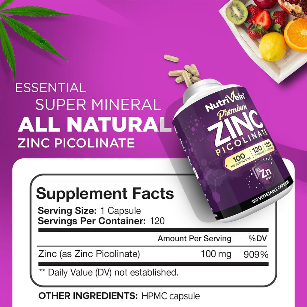 High potency zinc picolinate supplement