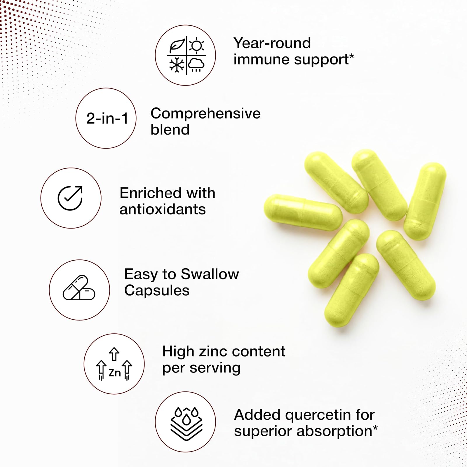 High potency zinc quercetin formula