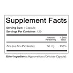 high potency zinc supplement 50 mg