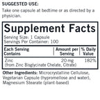 high potency zinc supplement capsules