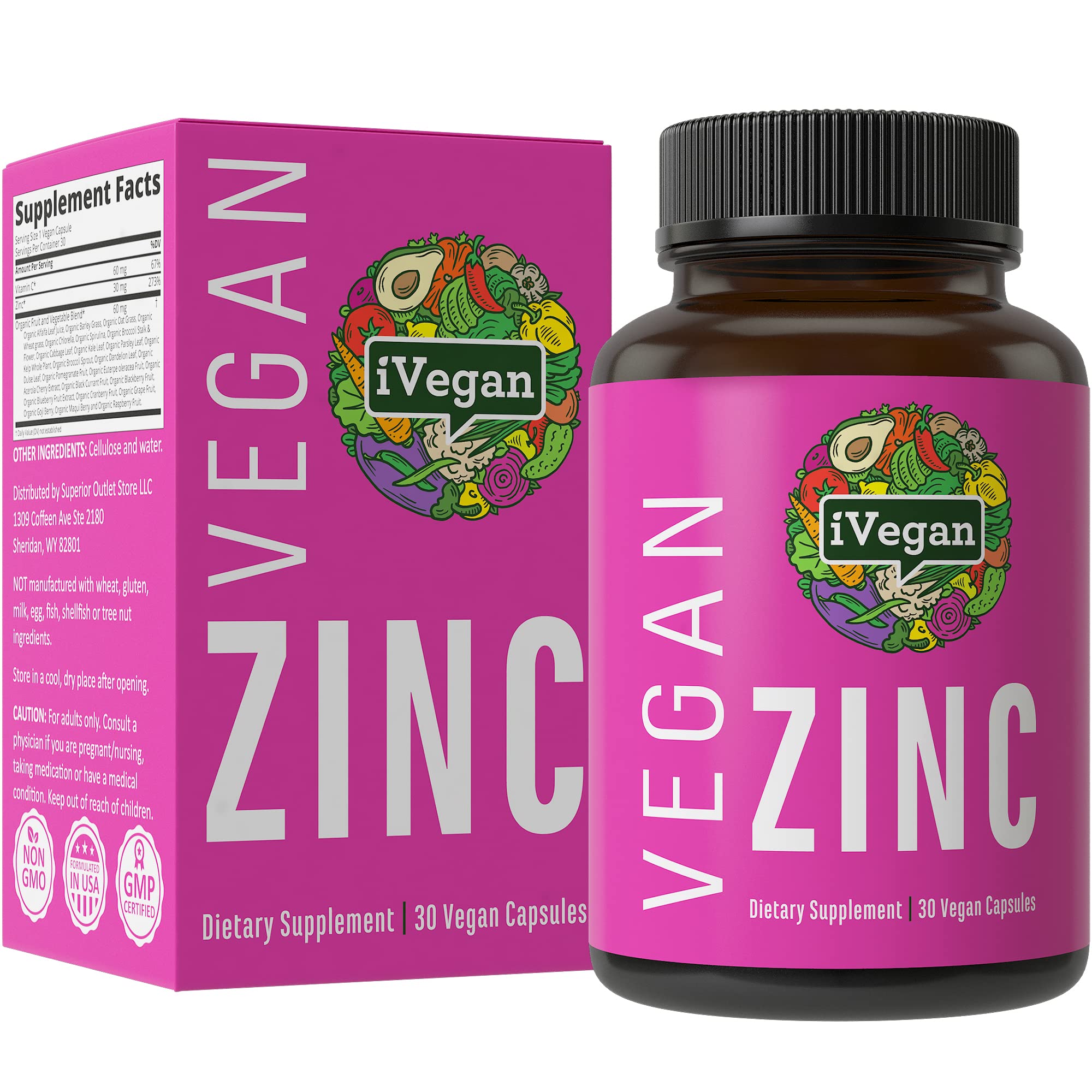 High potency zinc supplement capsules
