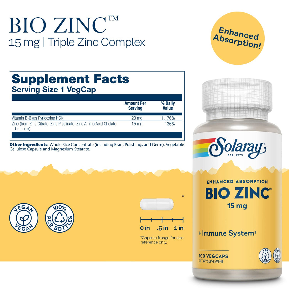 high potency zinc supplement capsules