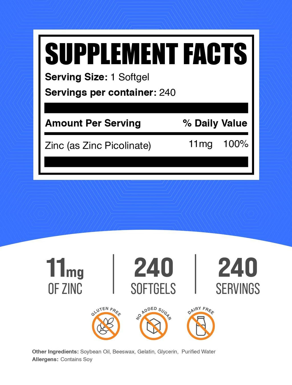 High potency zinc supplement for health