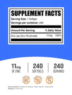 High potency zinc supplement for health
