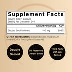 high potency zinc supplement for immunity