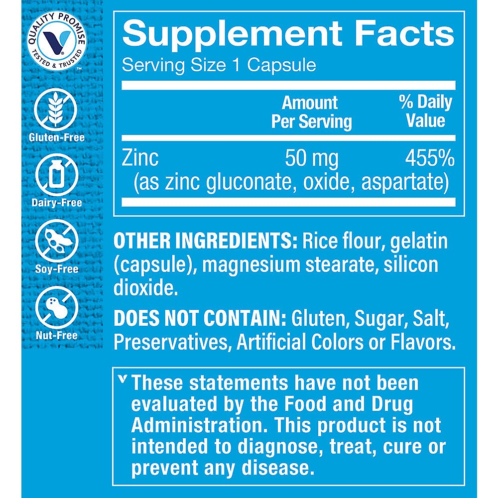 high potency zinc supplement for immunity