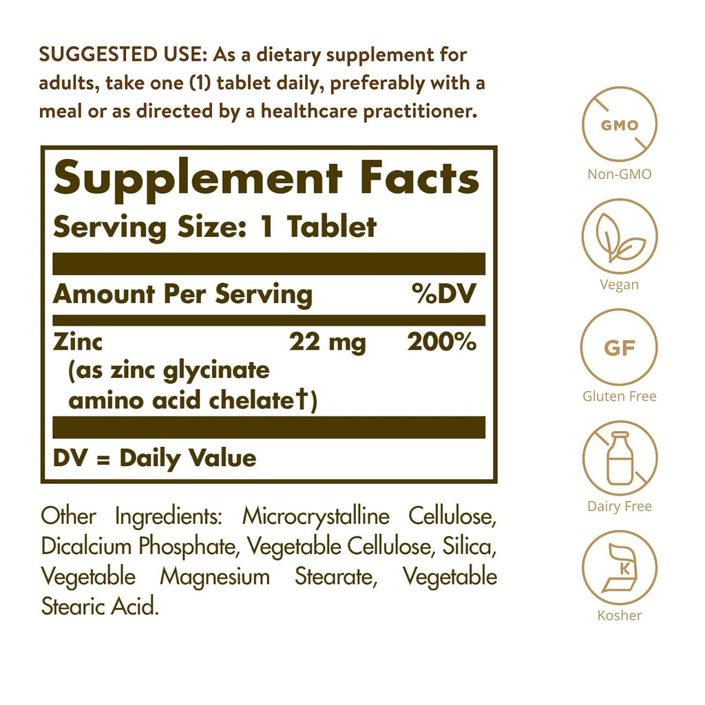 High potency zinc supplement for immunity