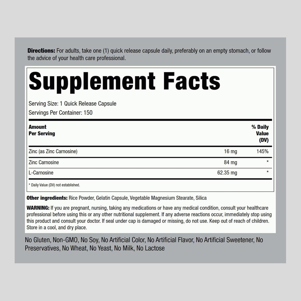 high potency zinc supplement