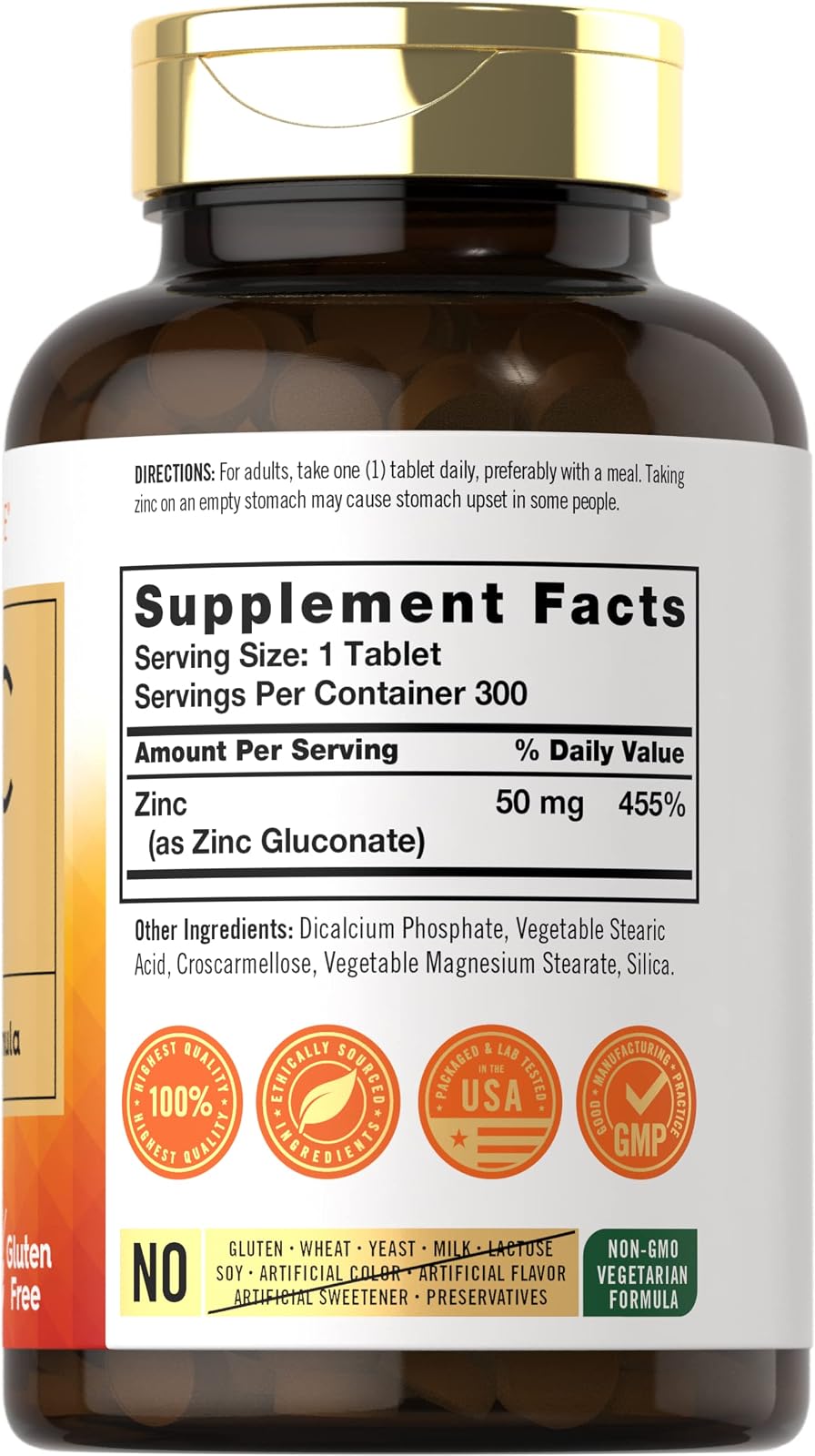 High potency zinc supplement
