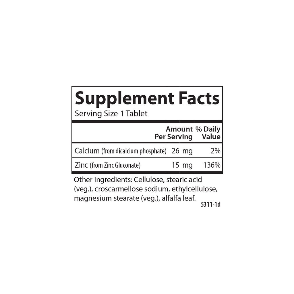 High potency zinc supplement