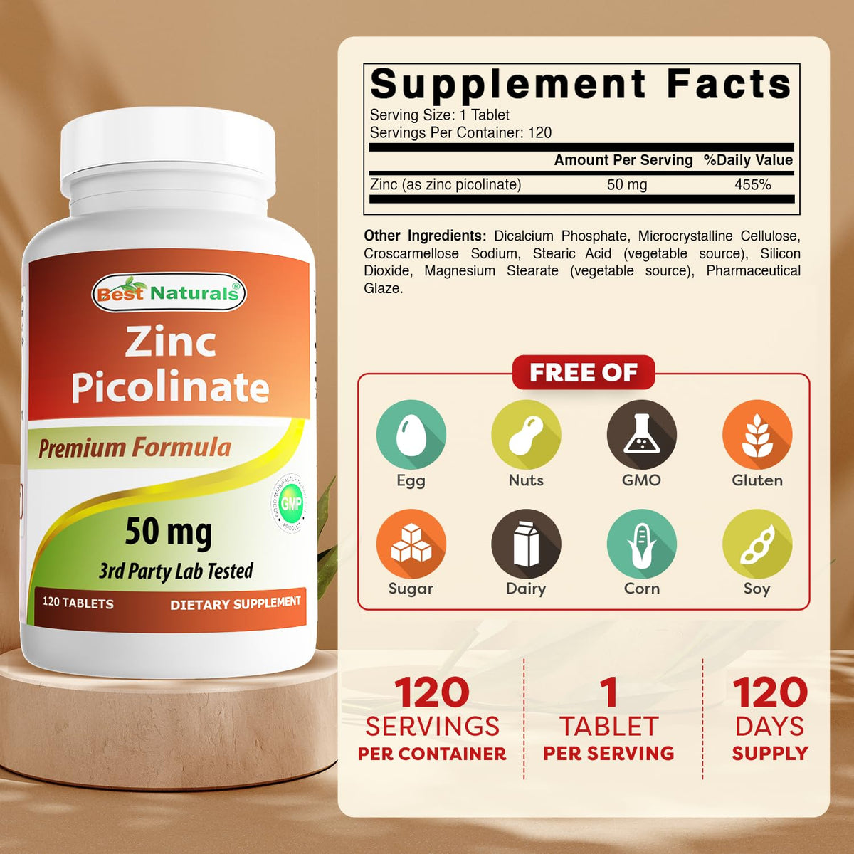 High potency zinc supplement