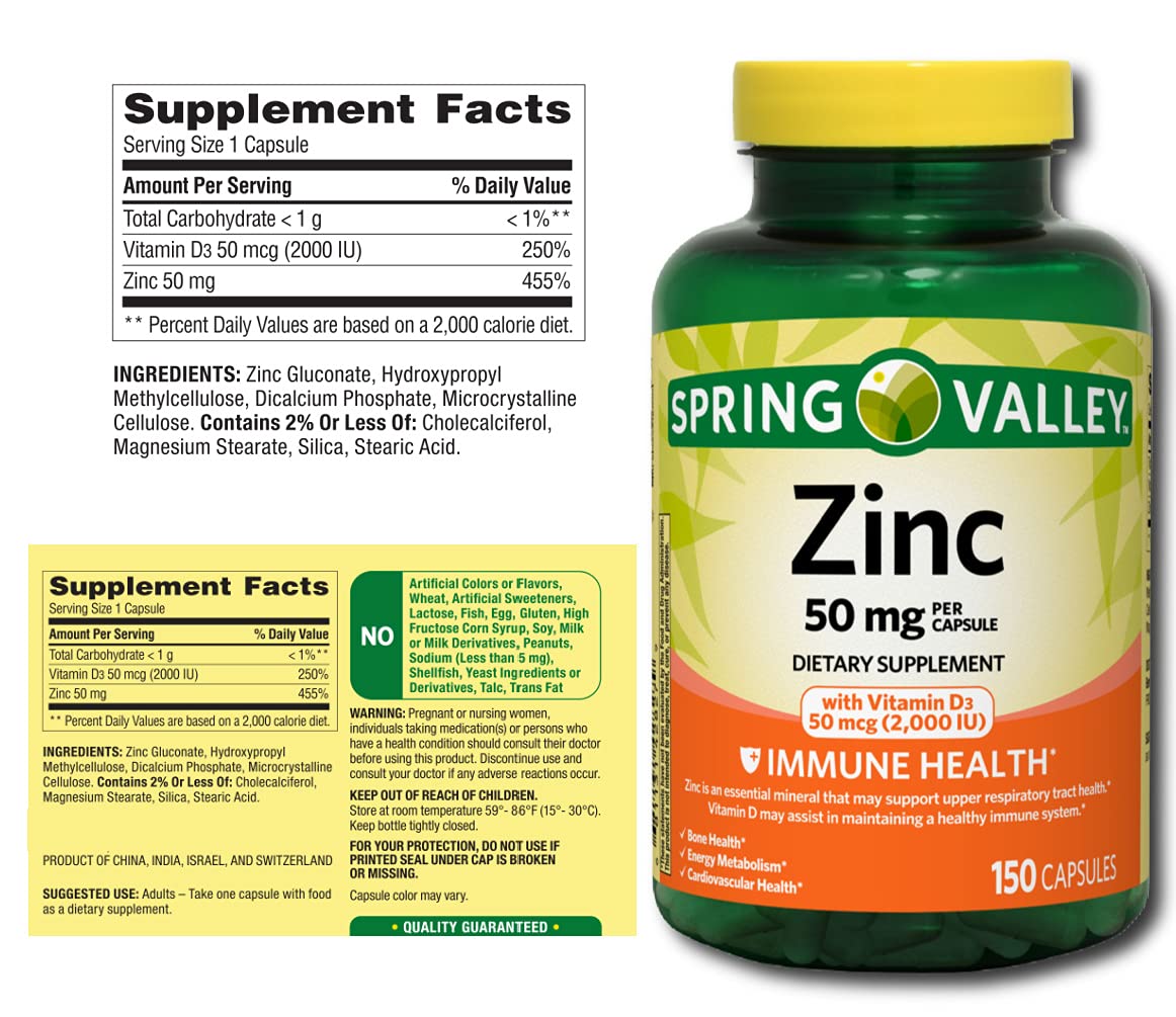 High potency zinc vitamin formula