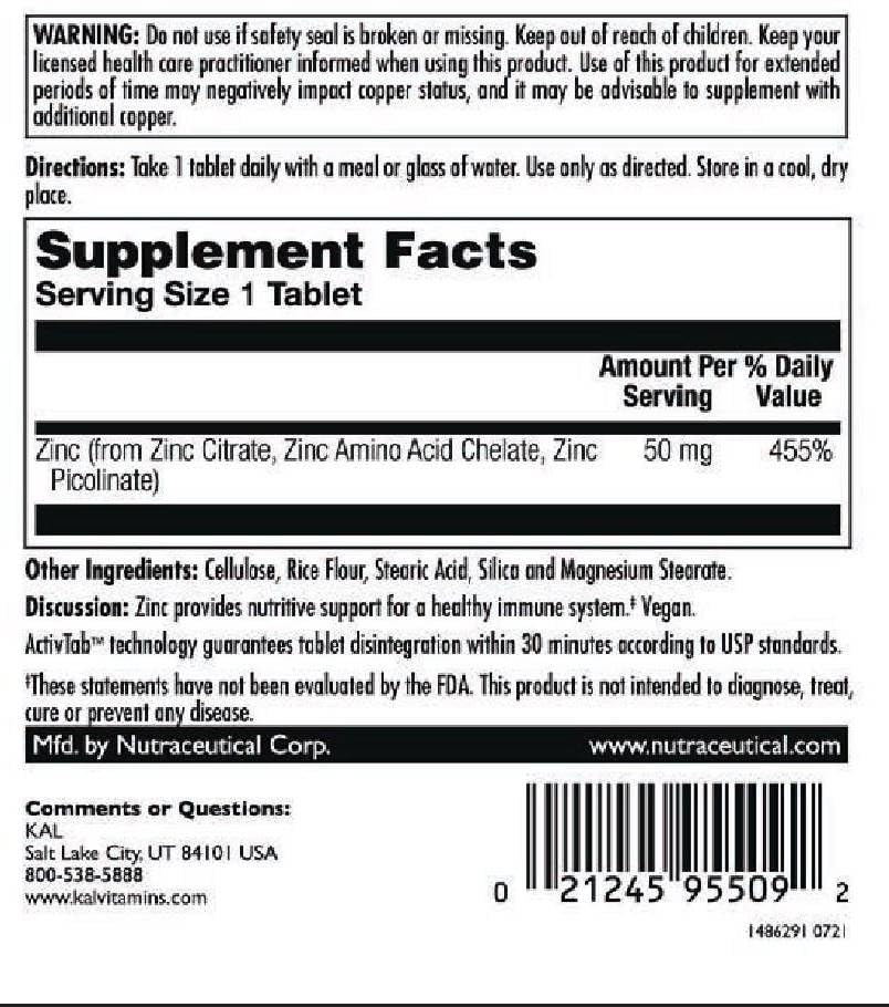 High potency zinc vitamins in Canada