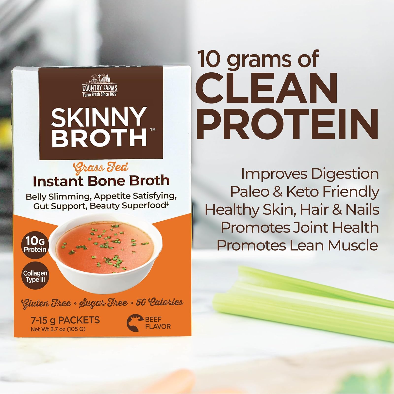 high protein beef bone broth