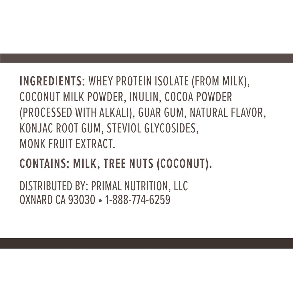 high protein chocolate coconut shake