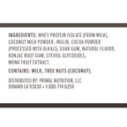 high protein chocolate coconut shake