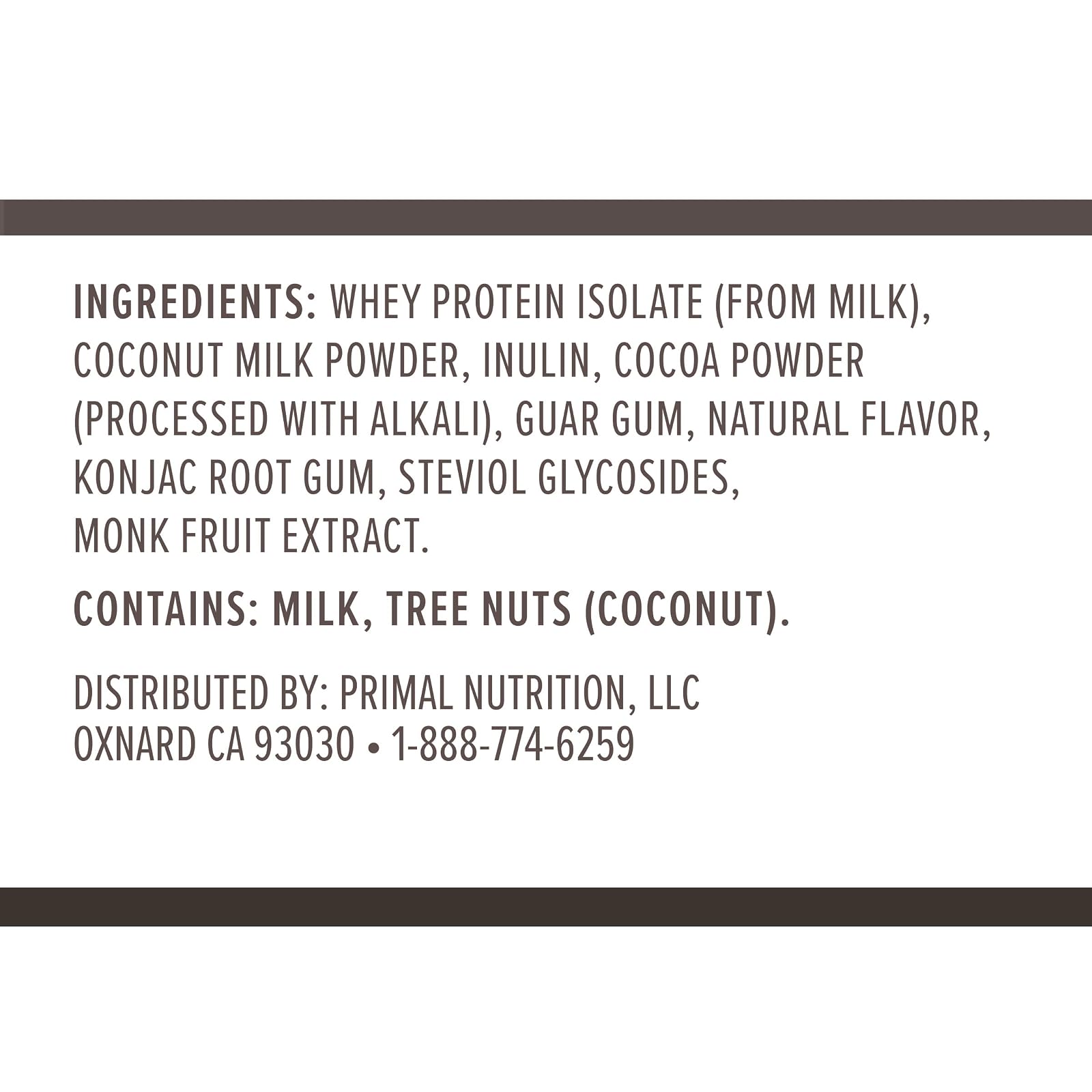 high protein chocolate coconut shake