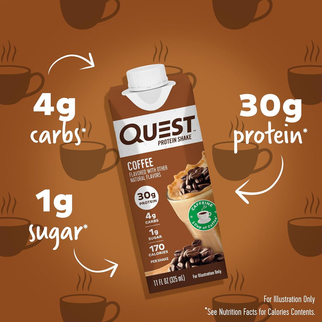 high protein coffee shake 30g