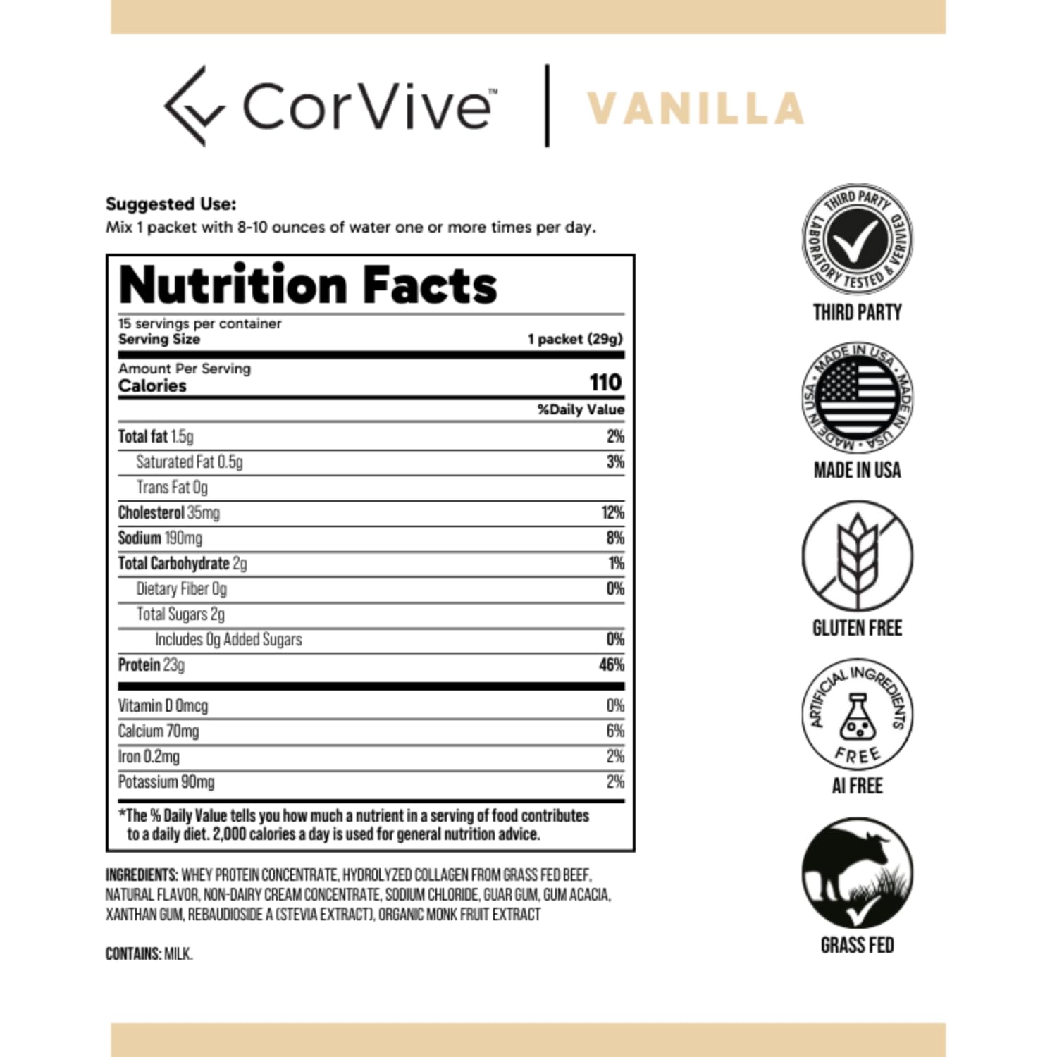 high protein collagen for muscle support