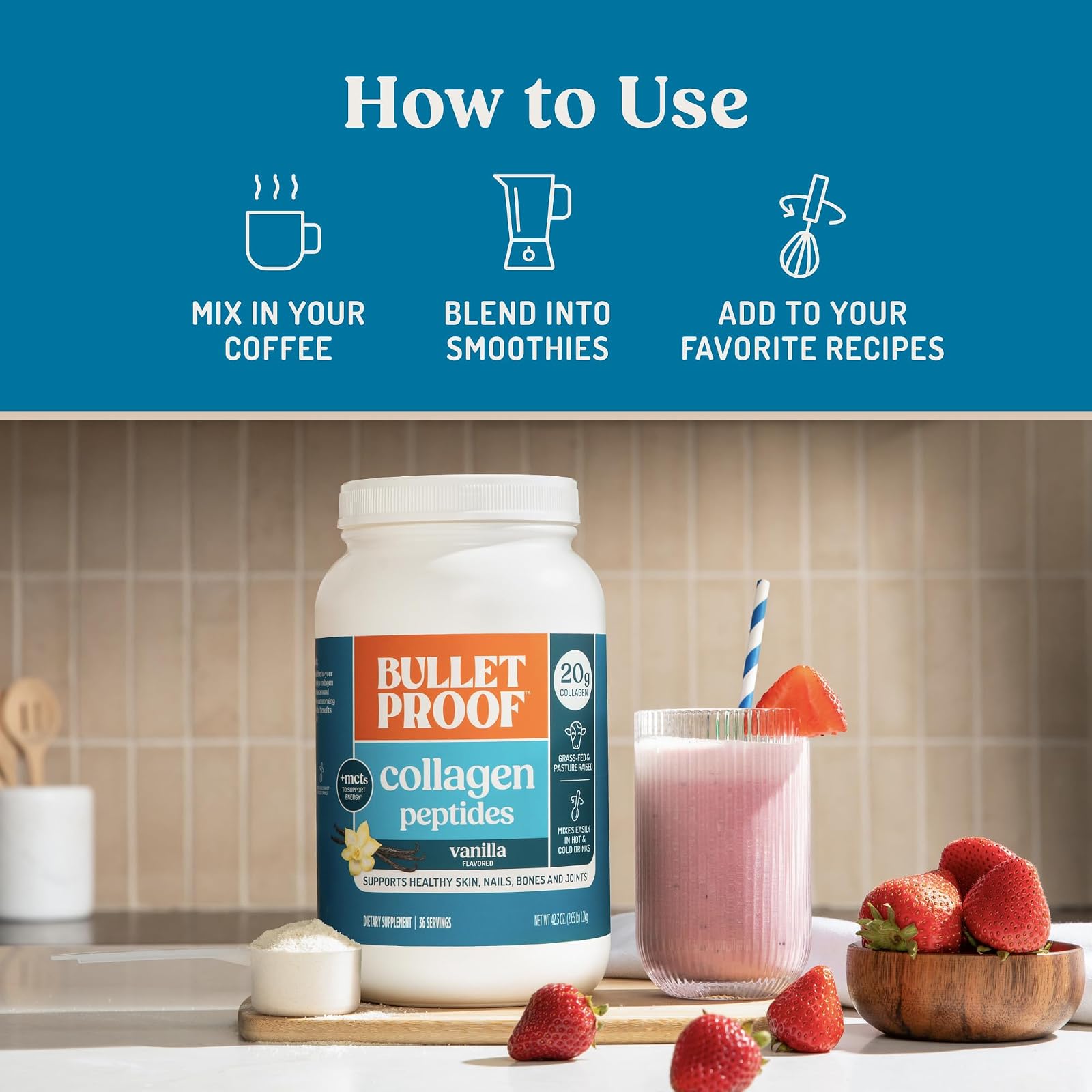 High protein collagen powder for athletes