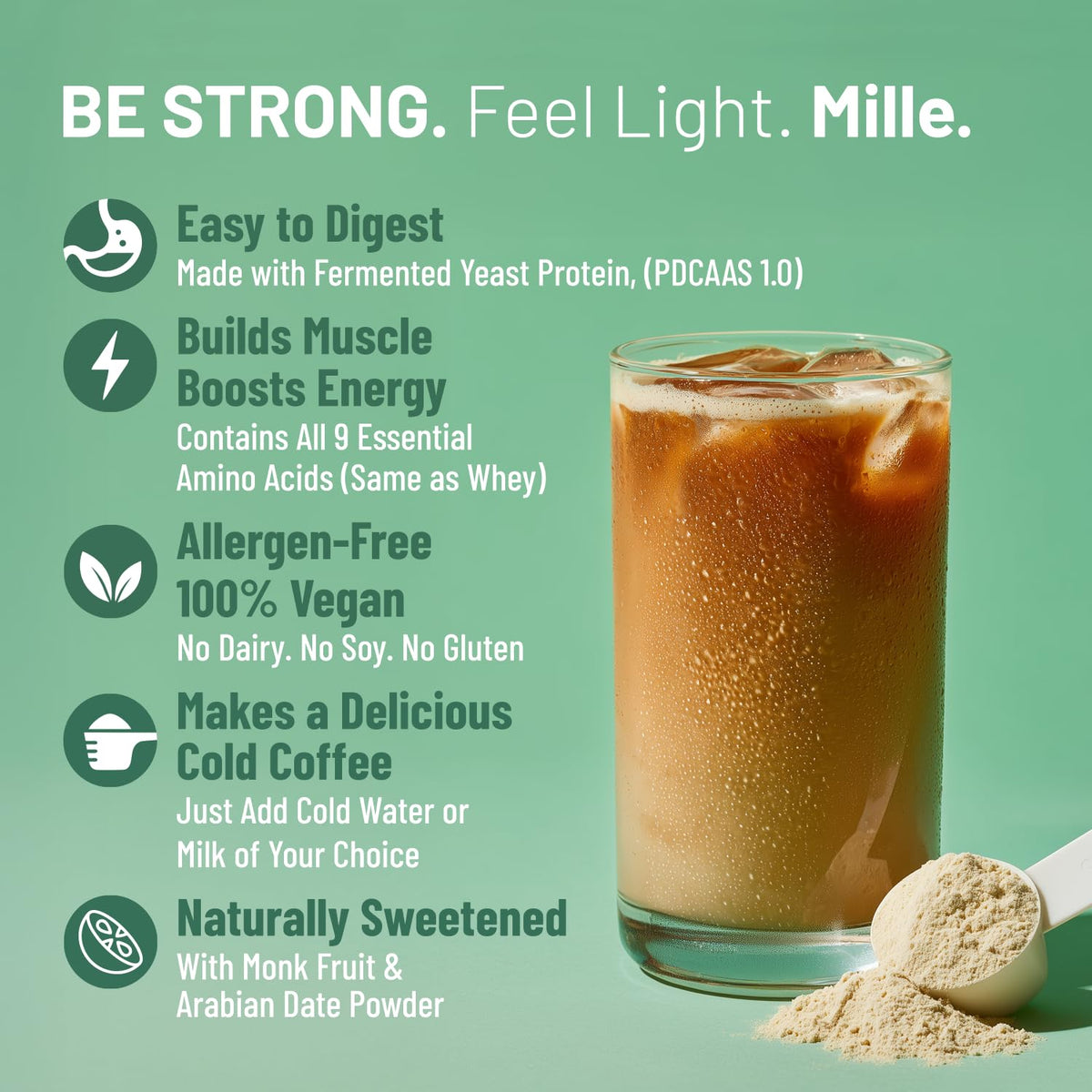 High protein content for athletes