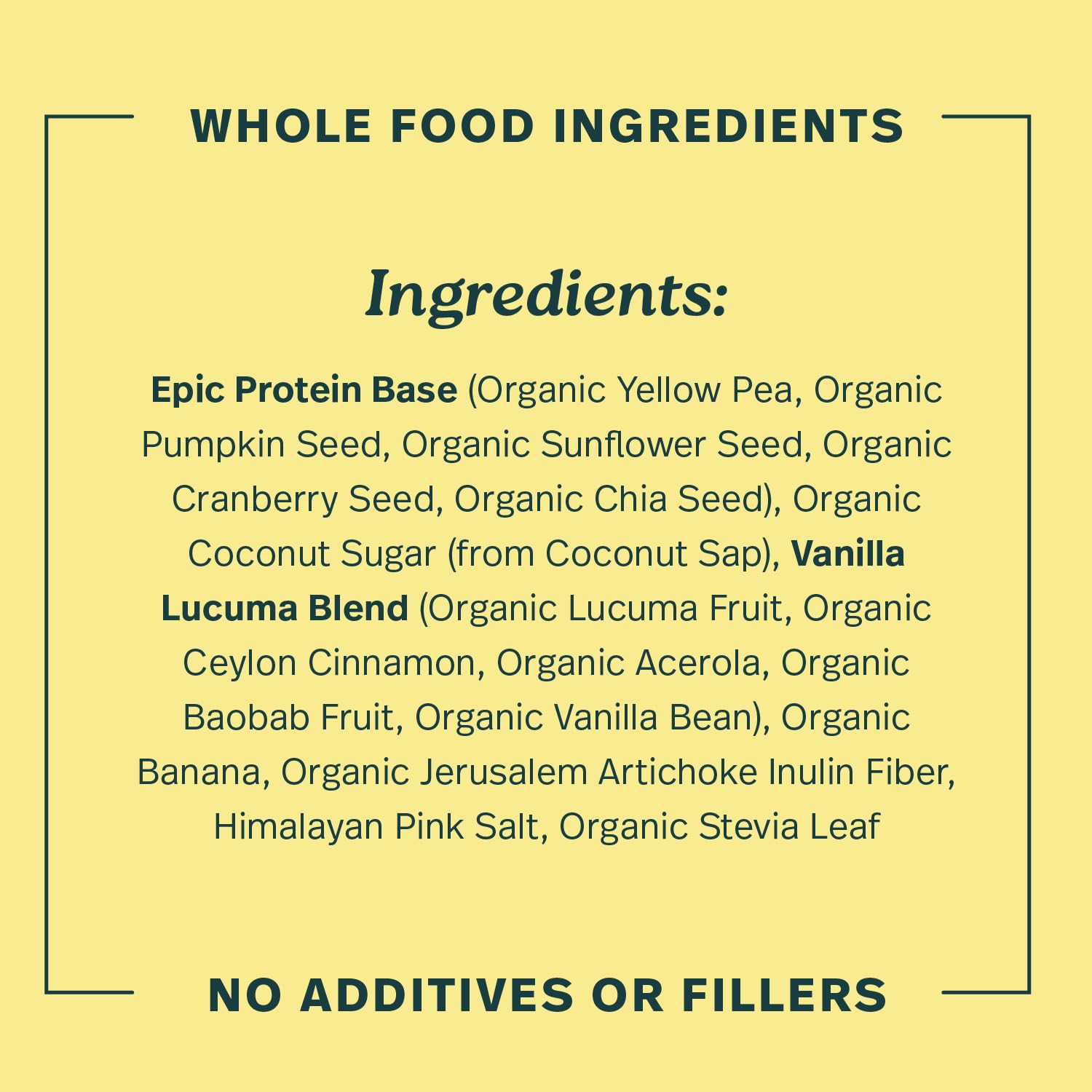 High protein content in each serving
