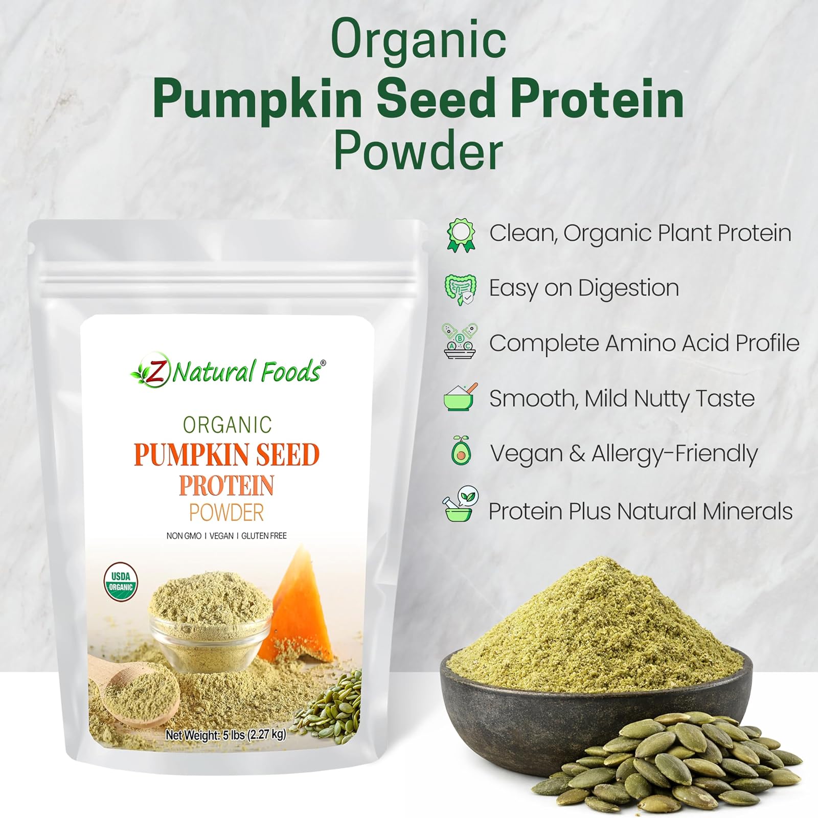 high protein content pumpkin powder