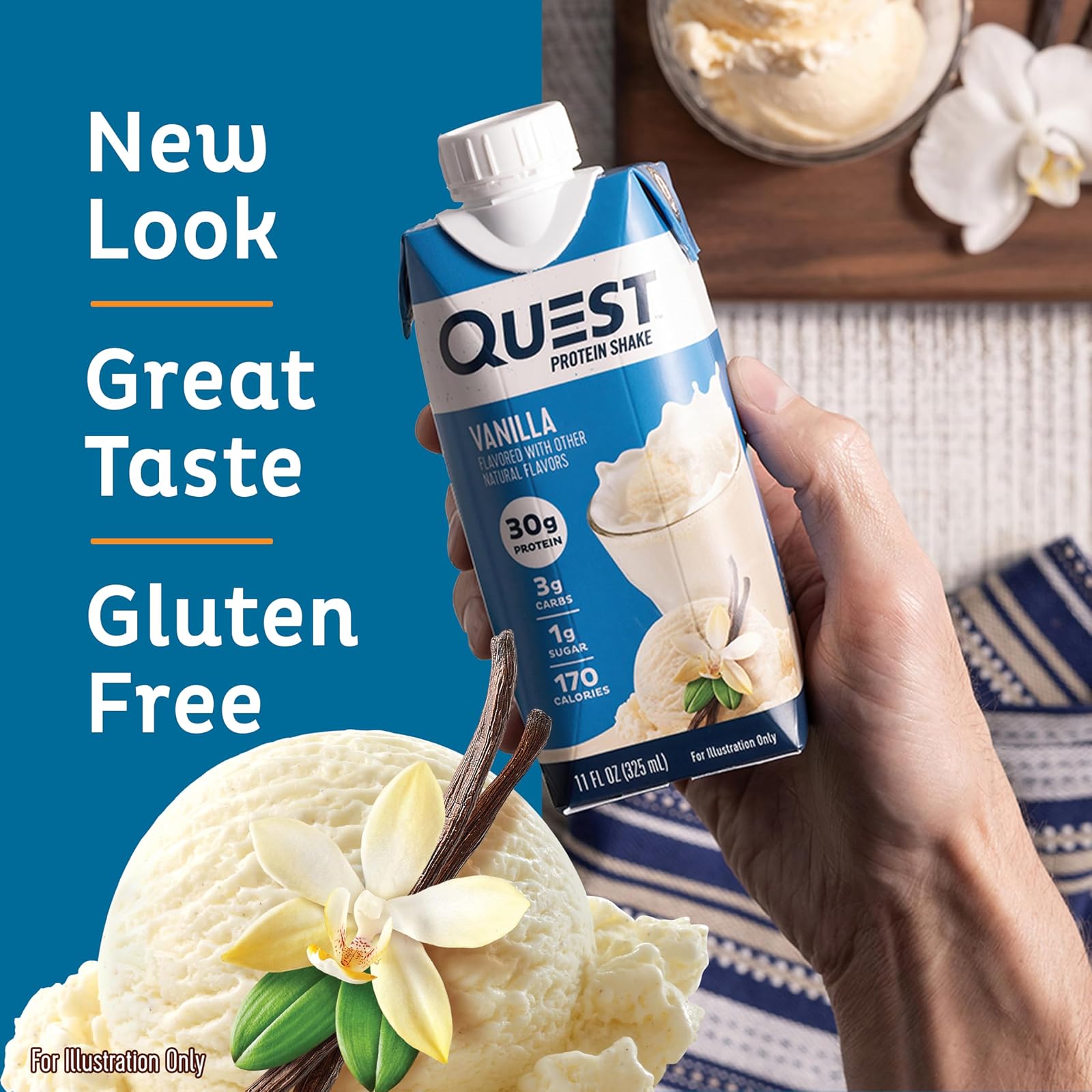 high protein content vanilla shake