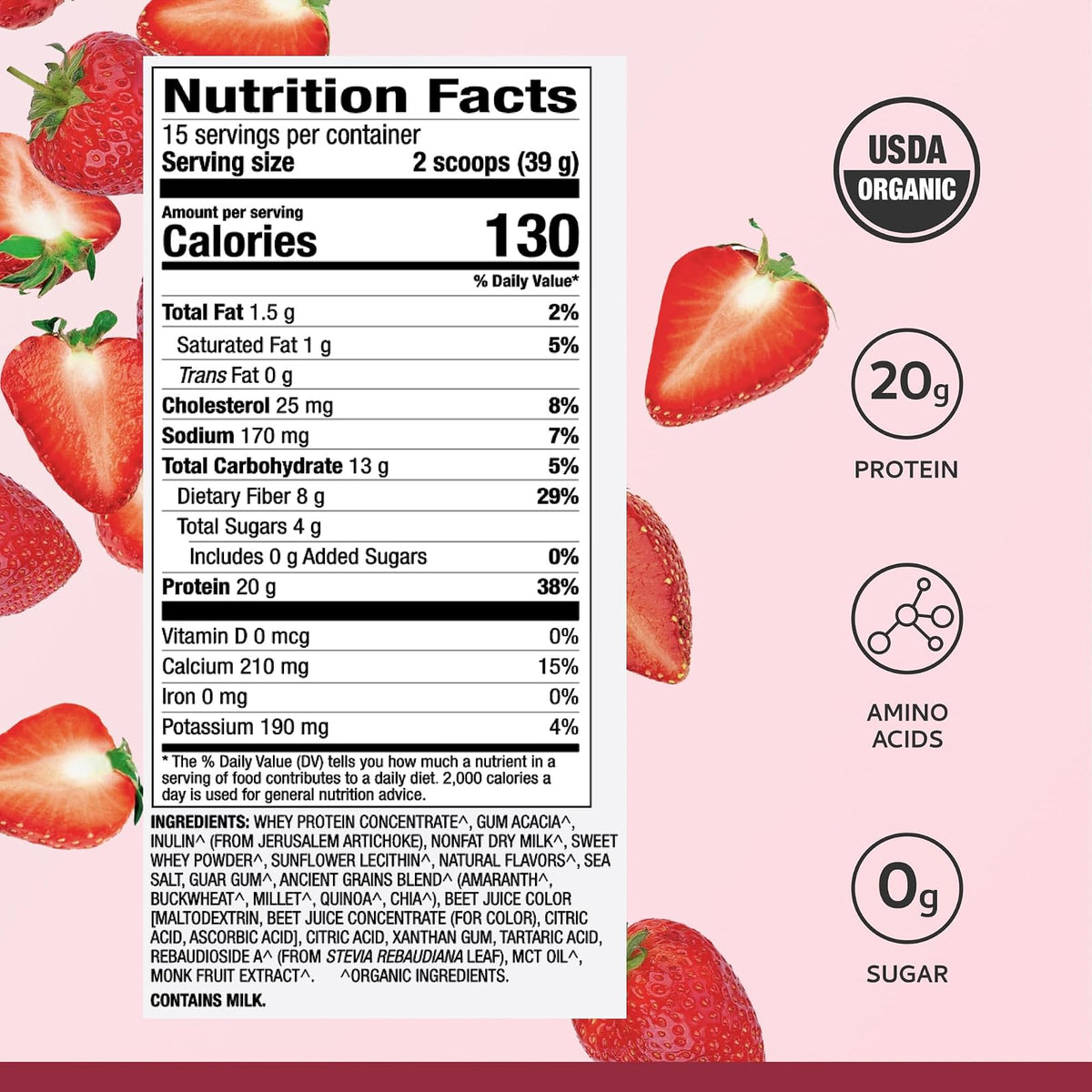 high protein content whey supplement