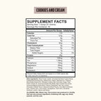 high protein cookies and cream supplement