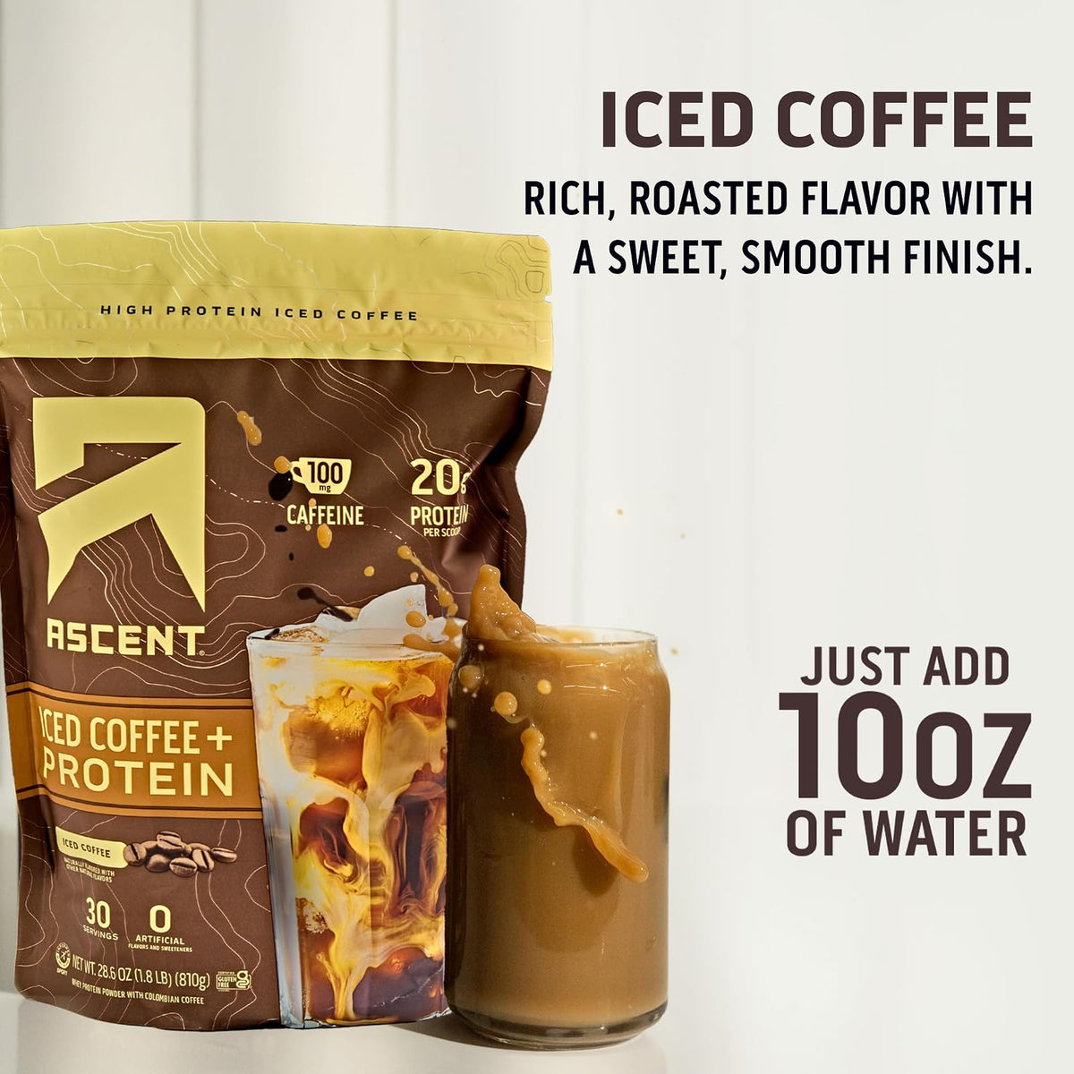 high protein iced coffee mix