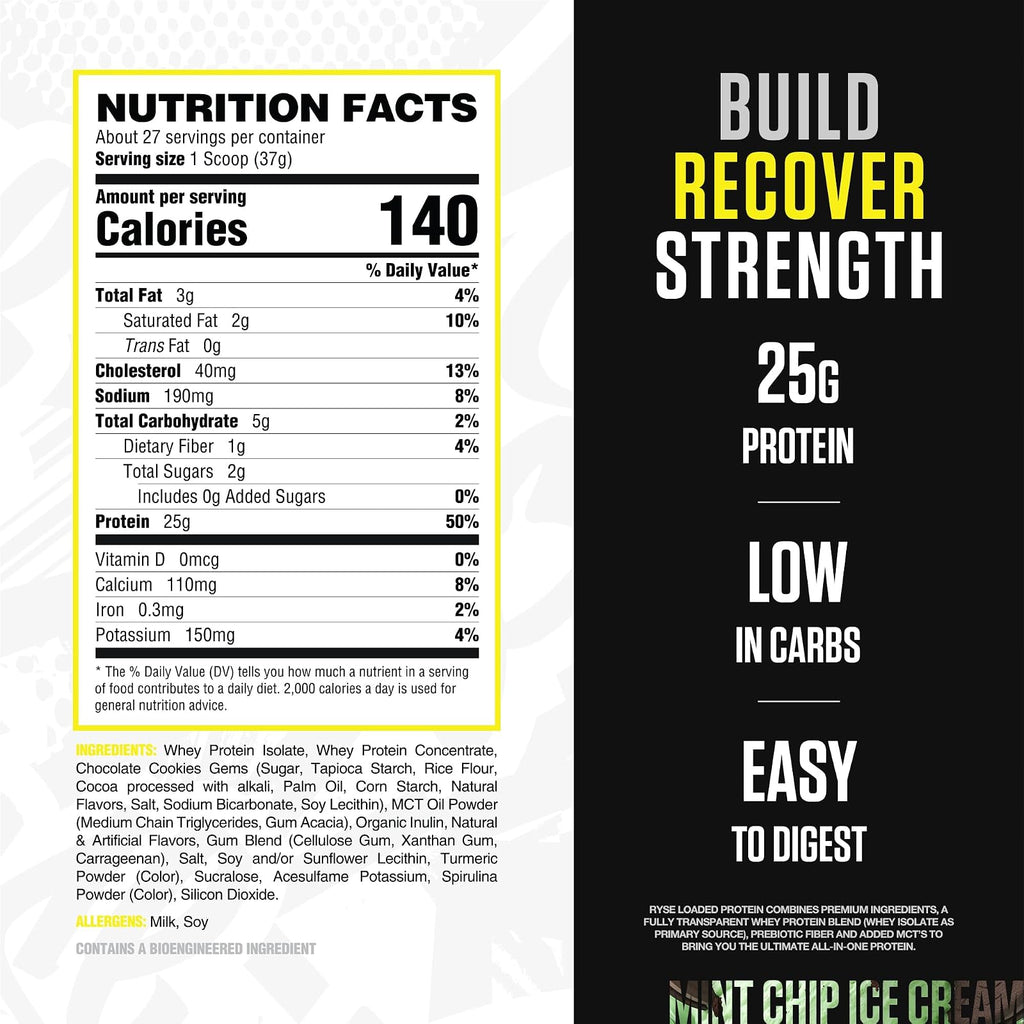 high protein mint chip shake