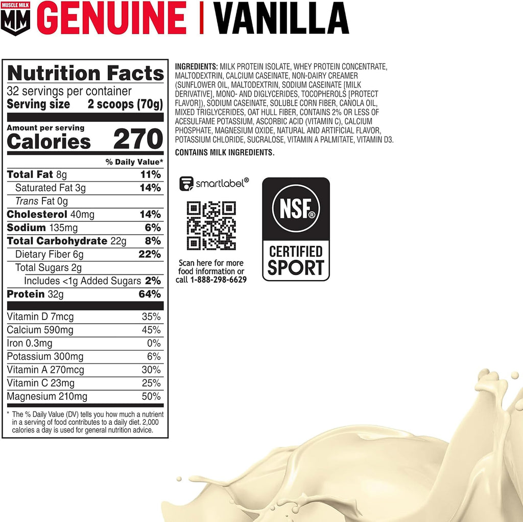 high protein Muscle Milk powder