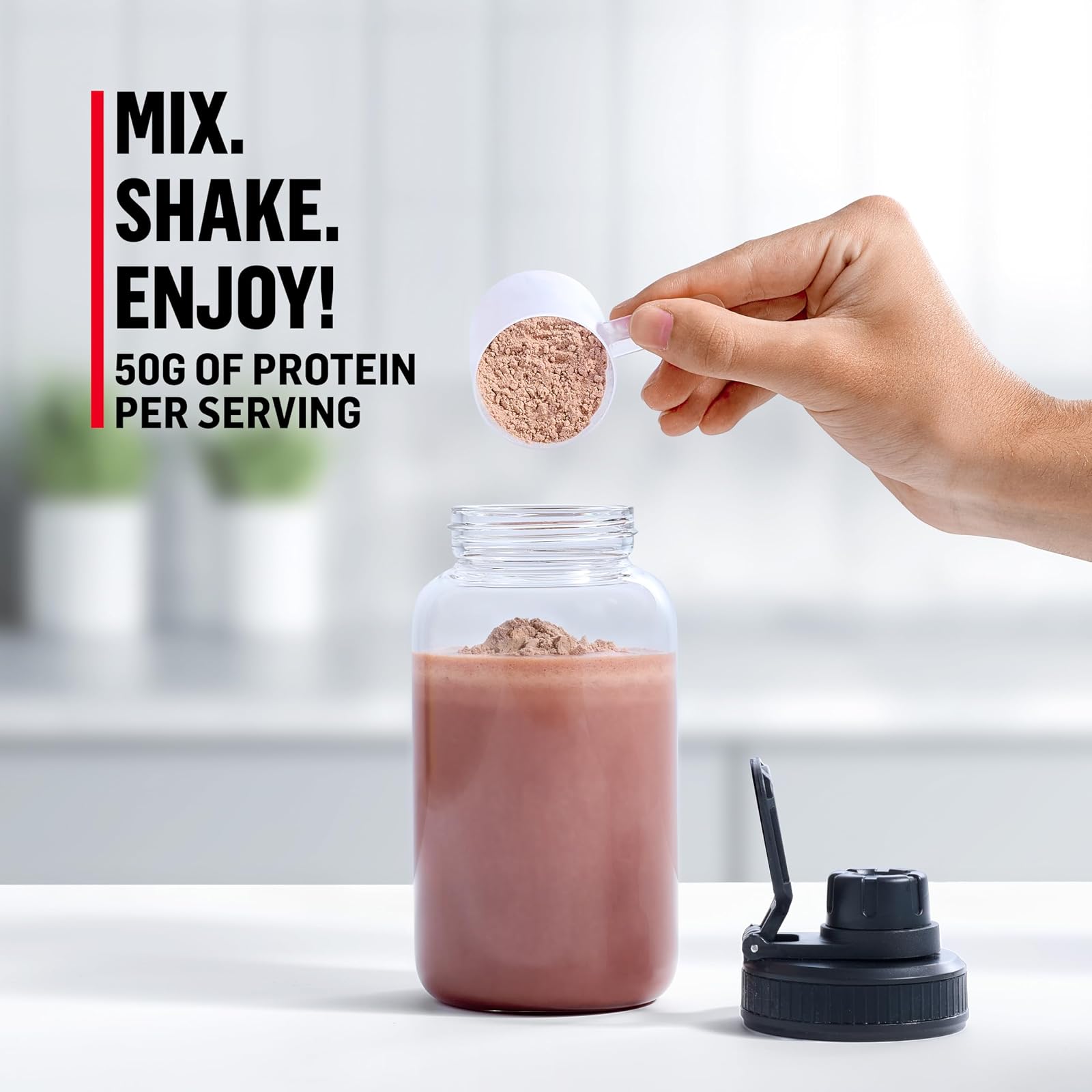high protein Muscle Milk supplement