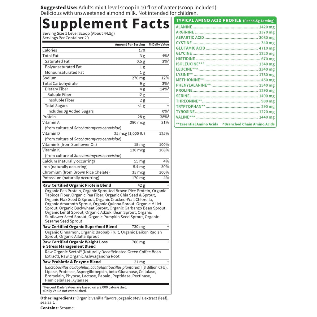 high protein plant protein powder