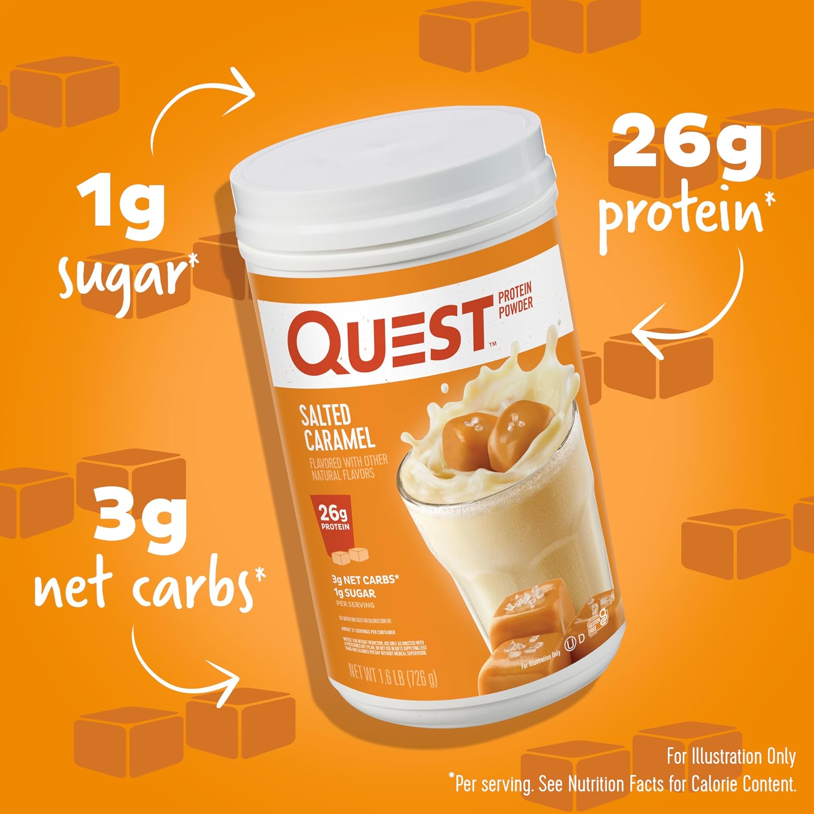 high protein salted caramel powder