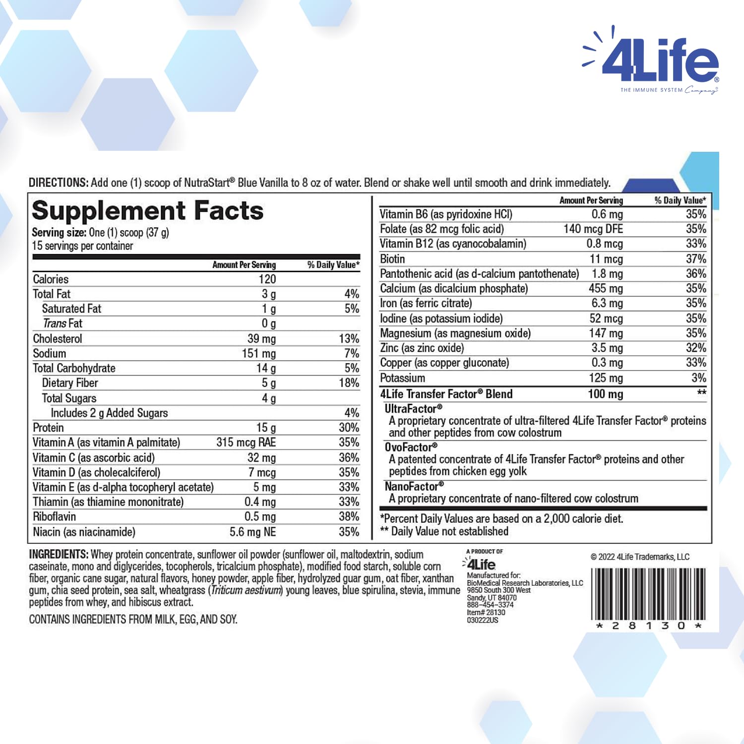high protein shake mix for daily energy