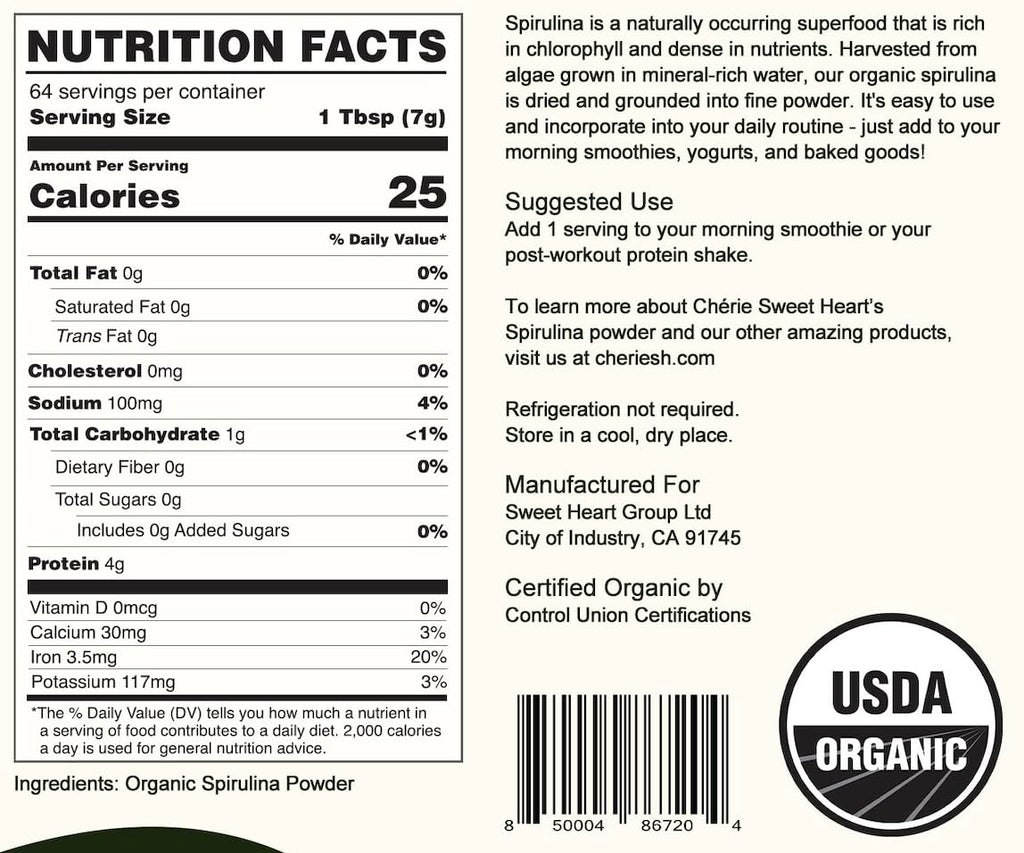 high protein spirulina for energy