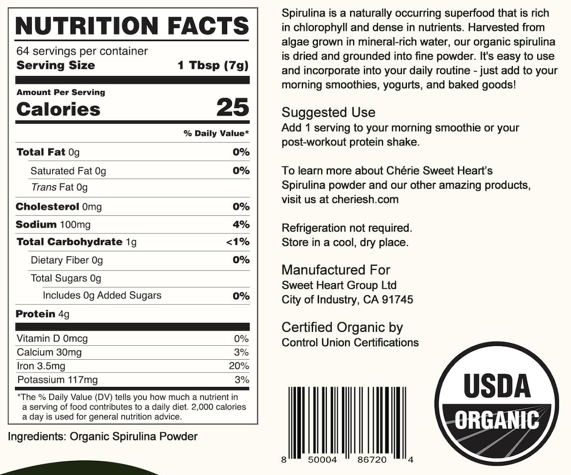 high protein spirulina for energy