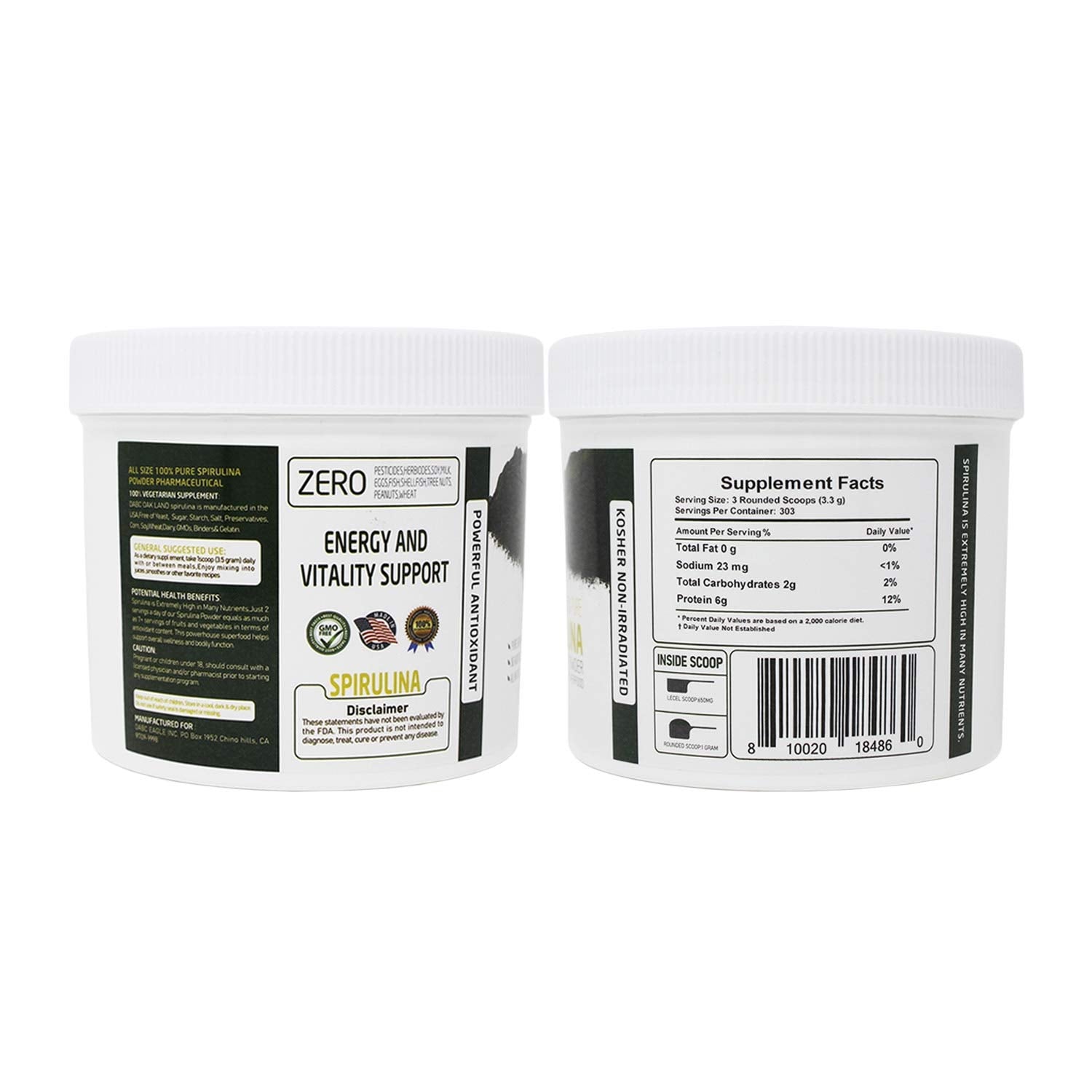 high-protein spirulina powder for baking