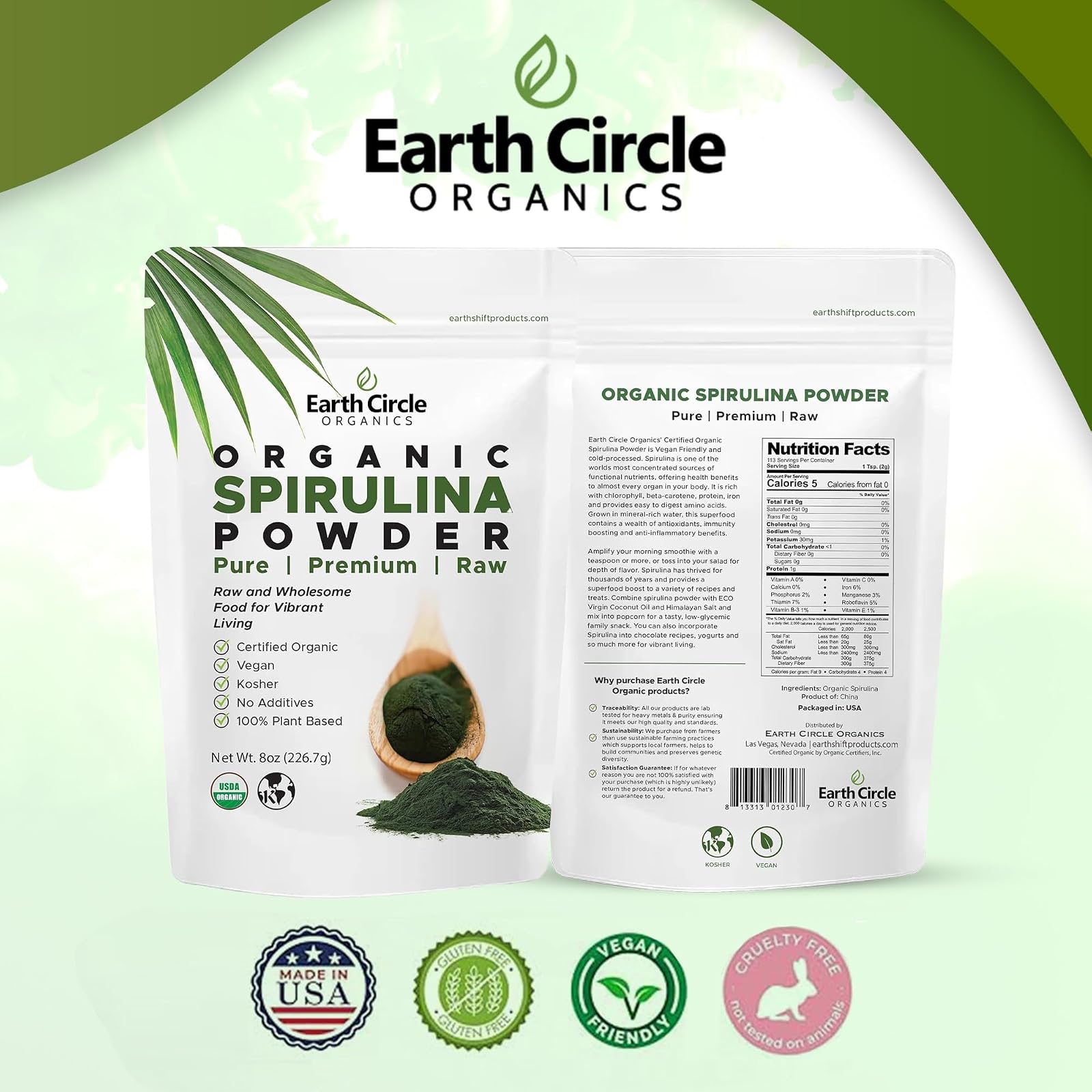 high protein spirulina powder supplement