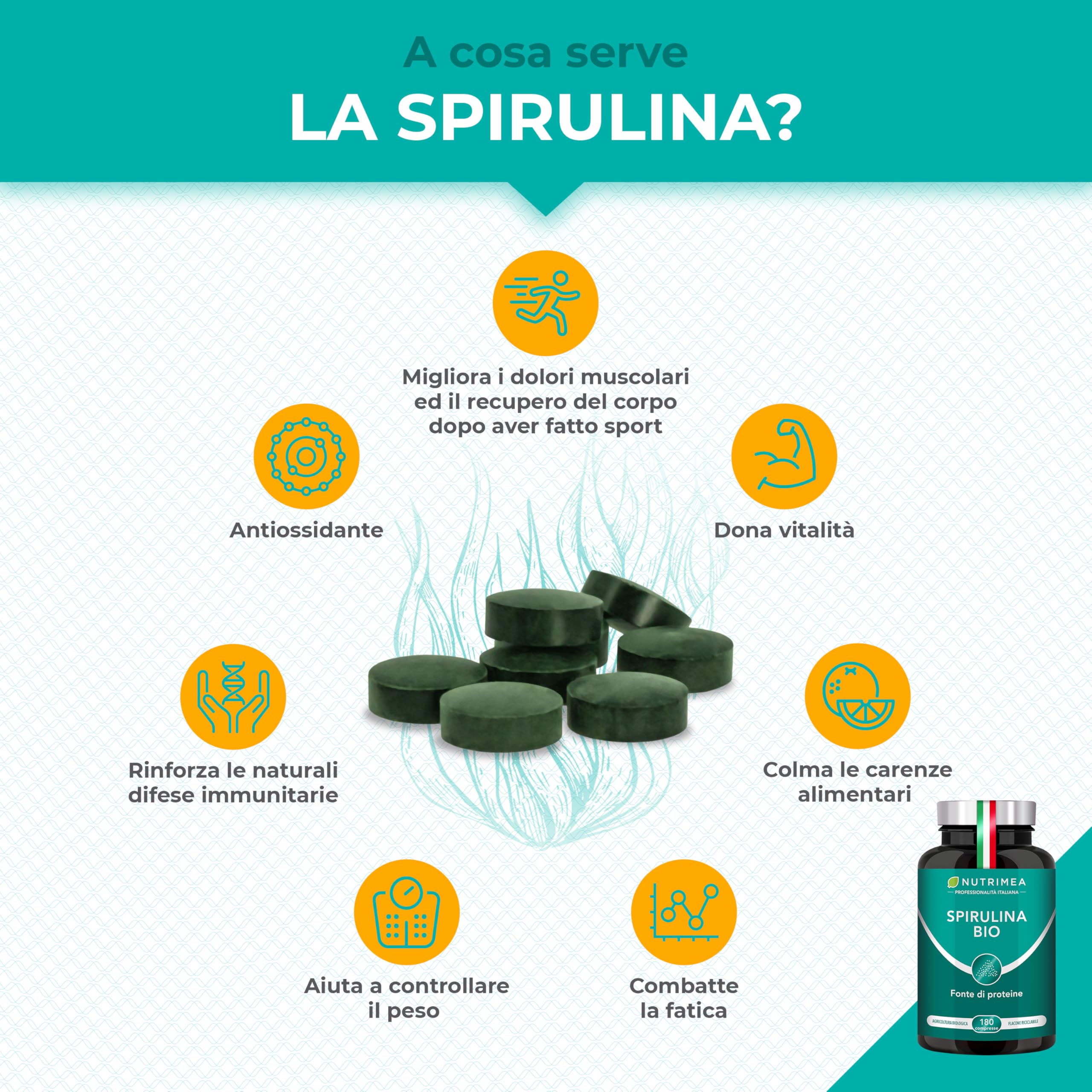High protein spirulina supplement