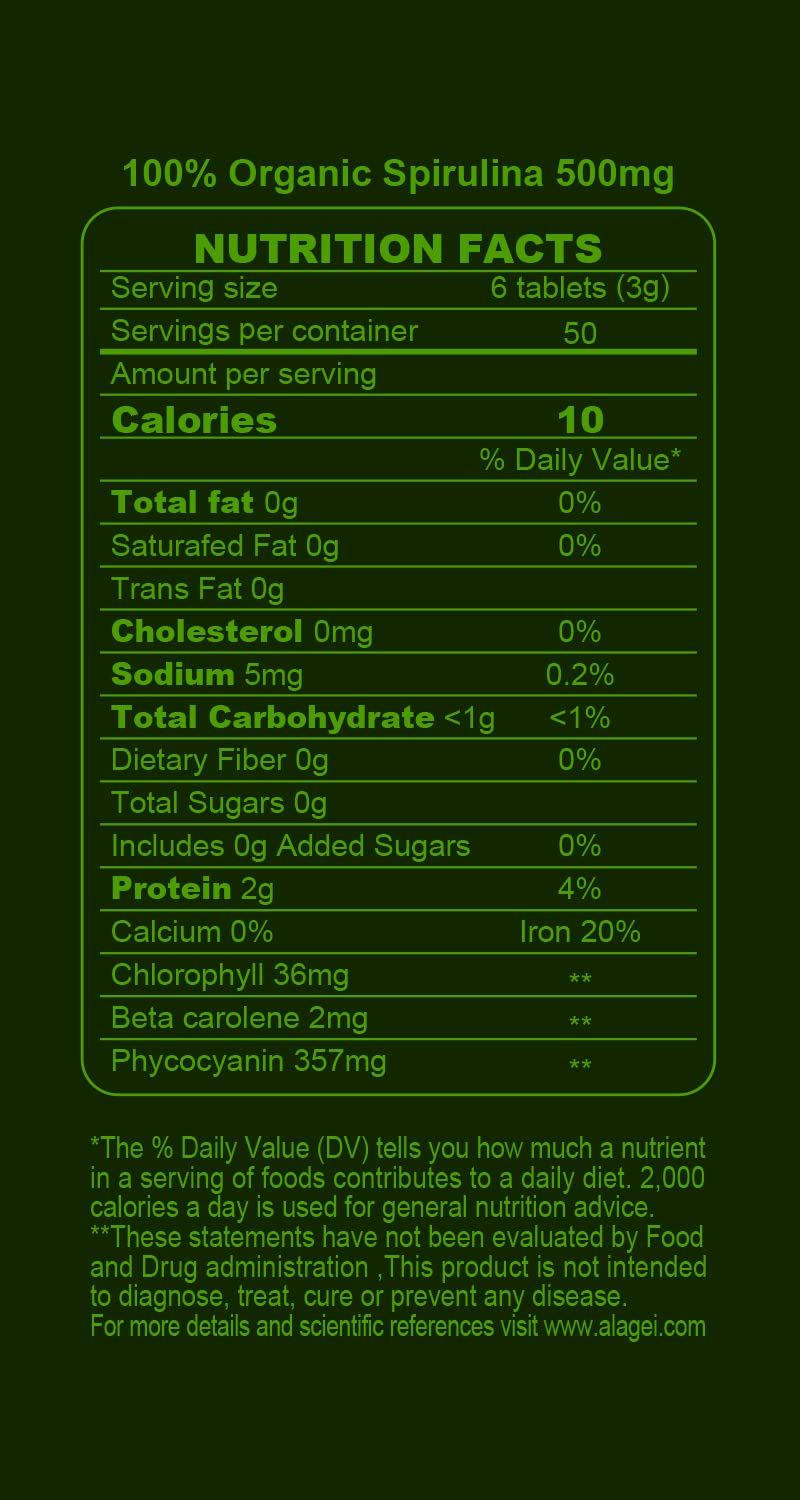 high protein spirulina supplement