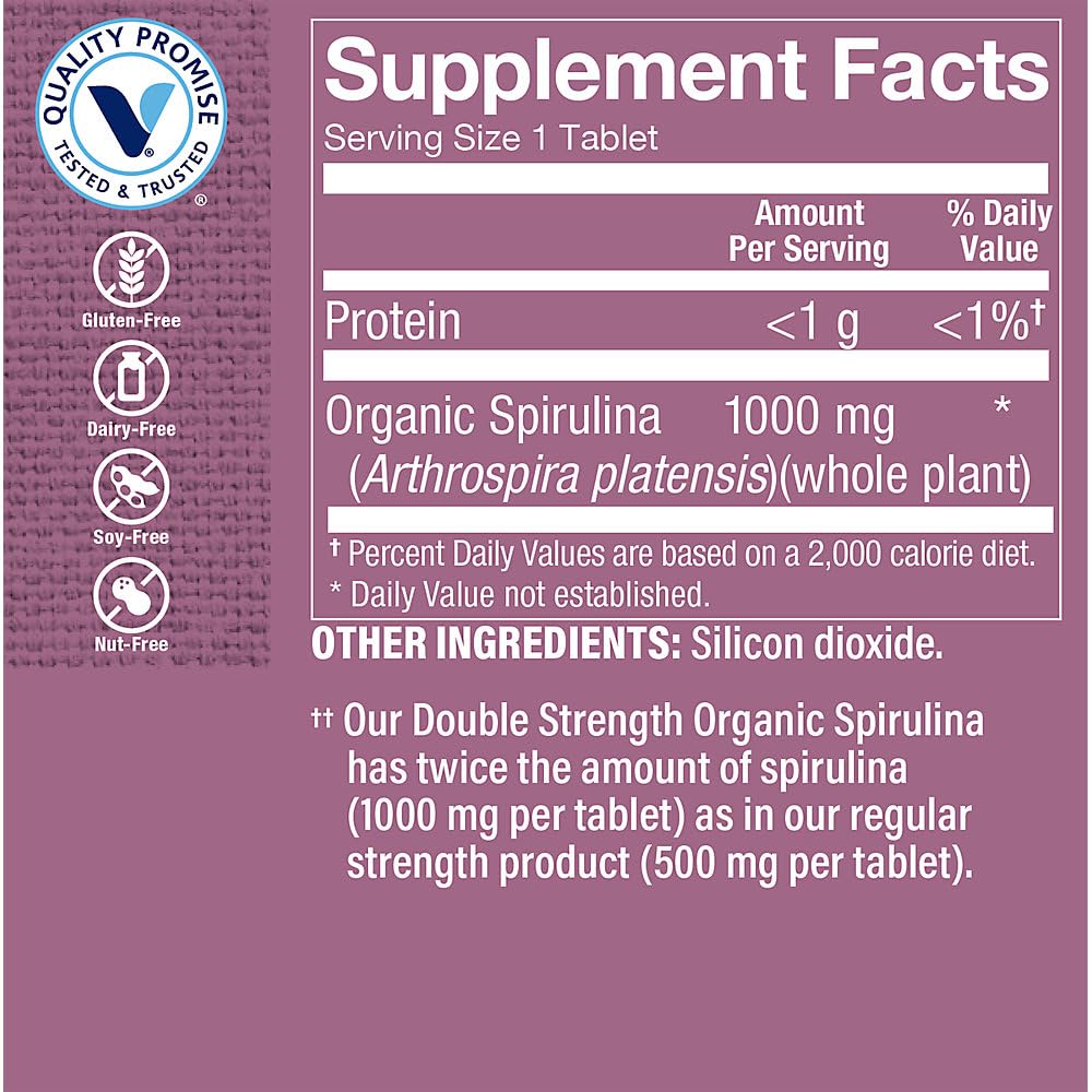 high protein spirulina tablets supplement