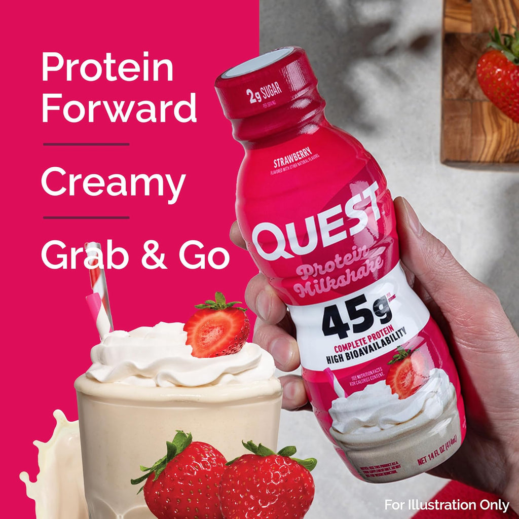 high protein strawberry beverage